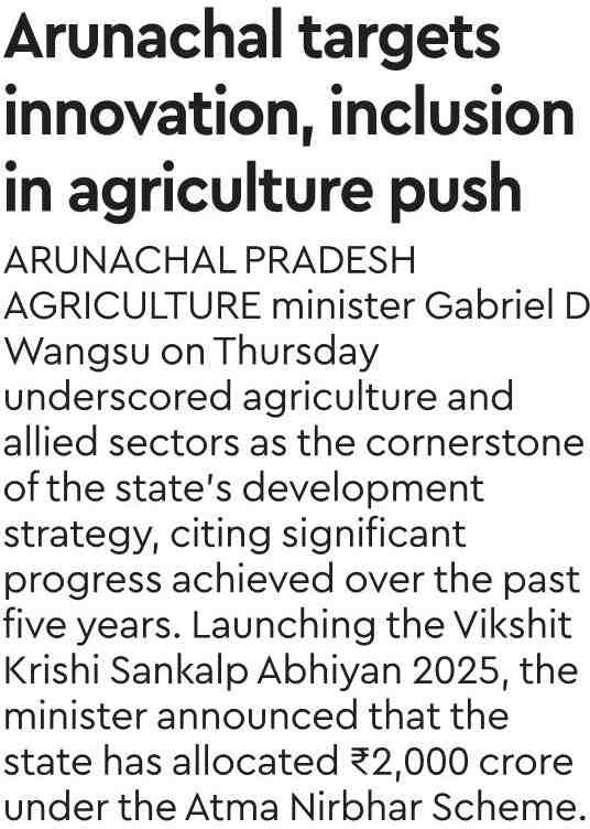 Arunachal targets innovation, inclusion in agriculture push | ICAR